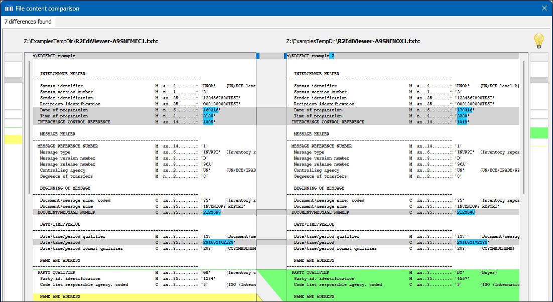 R2EdiViewer: file viewer EDIFACT, ODETTE, SAP-IDOC, VDA, XML